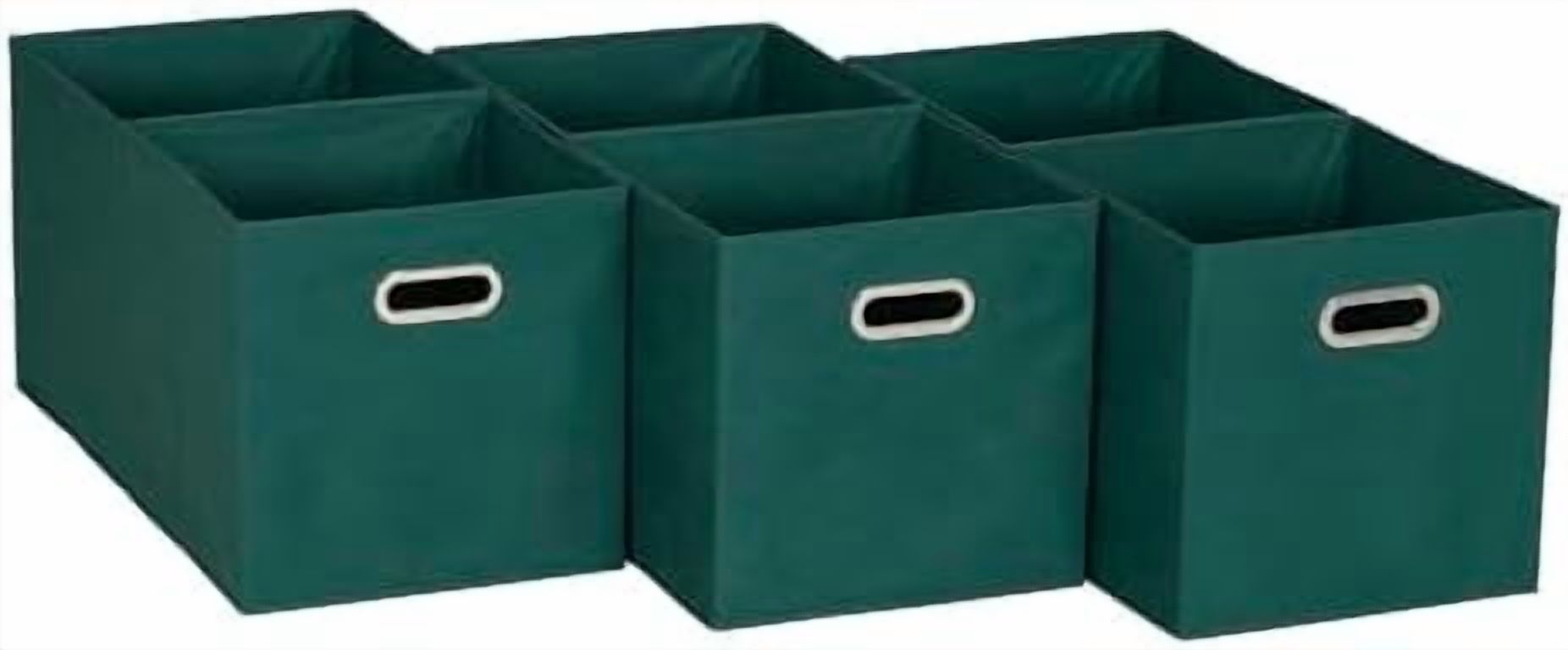 Foldable Fabric Storage Cubes 6-Pack – 11x11x11 Stackable Non-Woven ...
