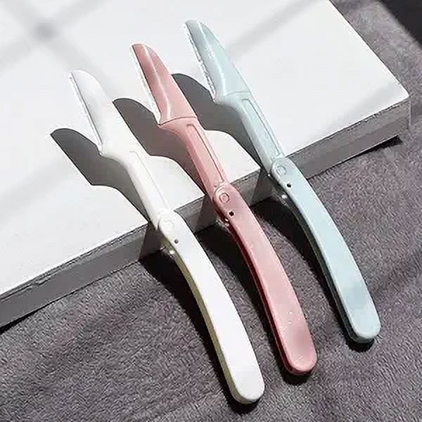 Foldable Face Razors (3 X 1Pack), Multifunctional Exfoliating Eyebrow ...