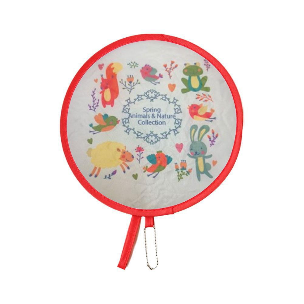 Foldable Fan Mini Portable Cartoon Pocket Cloth Fan A4 Creative Hot ...