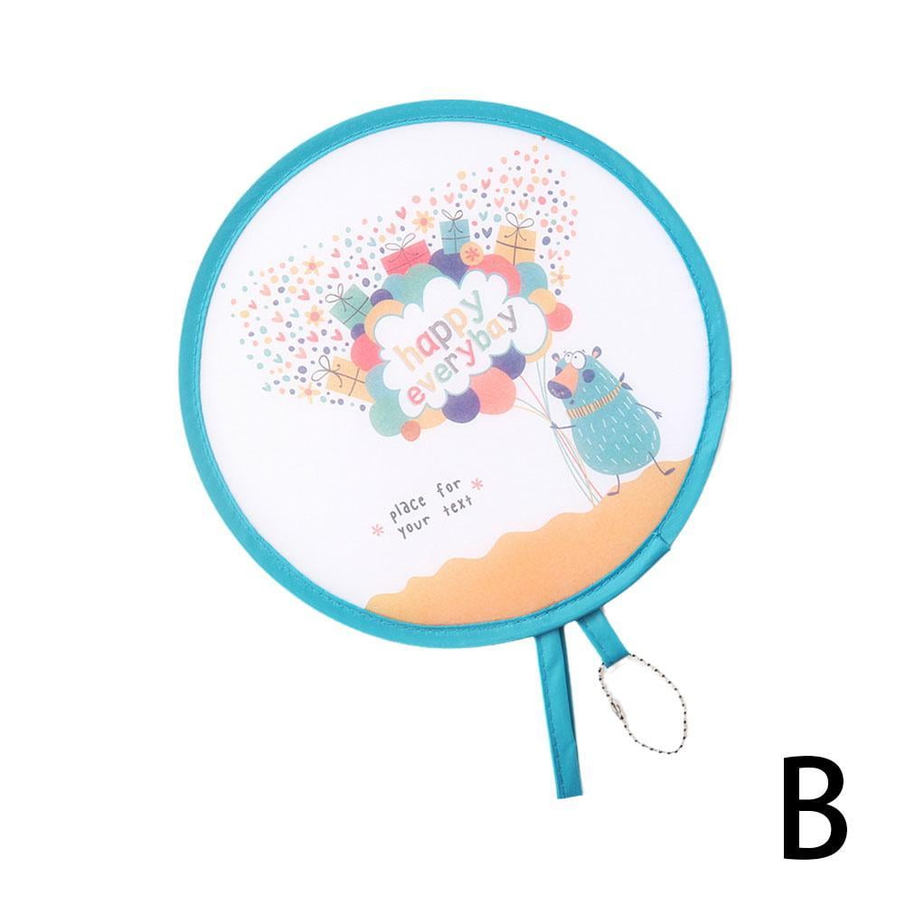 Foldable Fan Mini Portable Cartoon Pocket Cloth Fan η Creative ...