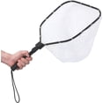 Foldable Fish Landing Net, Soft Rubber Mesh Net, Trout Fishing Nets ...