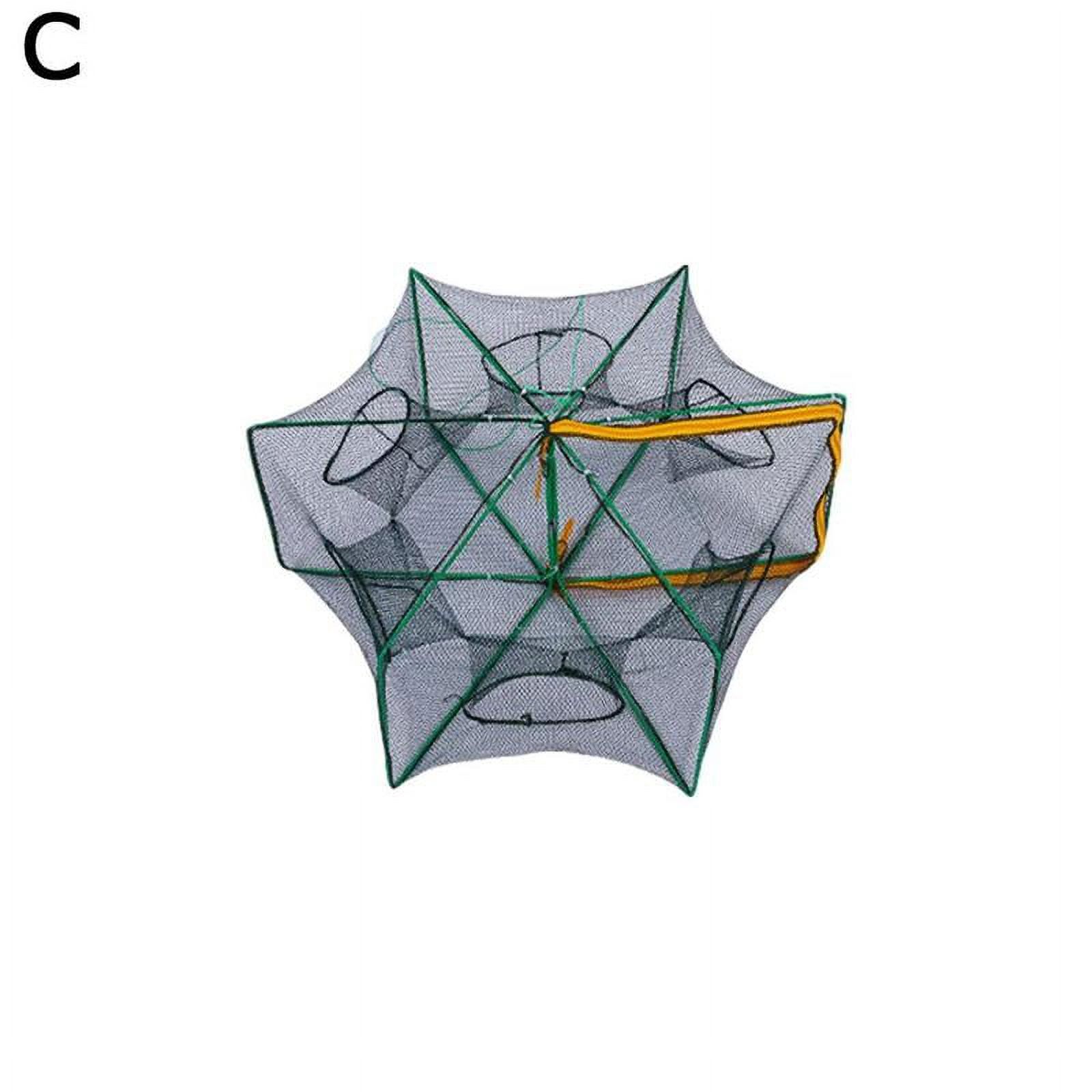 Foldable Fishing Bait Trap Crab Net Strong Shrimp Fish Dip Cast NEW ...