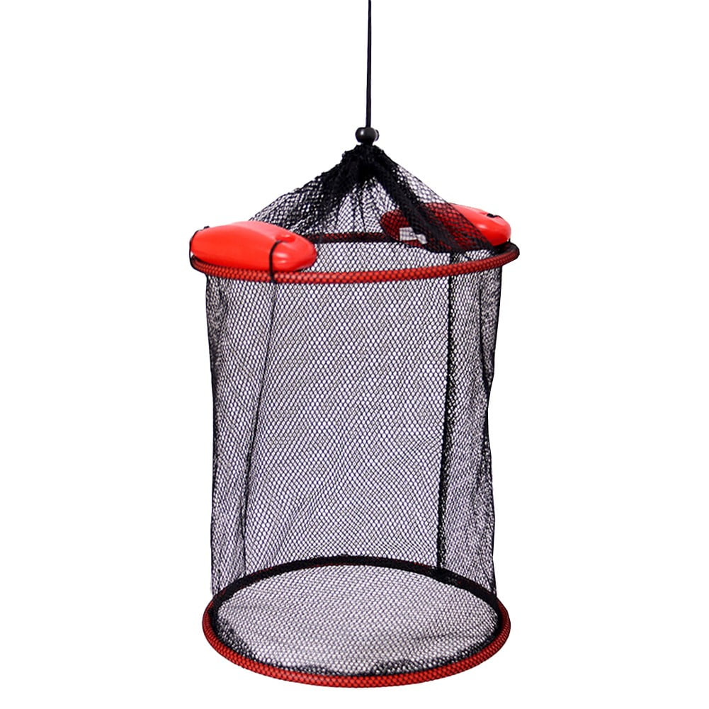 Foldable Fishing Mesh Bait Cage Trap Floating Basket For Live Caught ...
