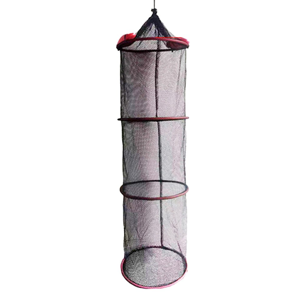 Foldable Fishing Mesh Bait Cage Trap for Live Bait and Small Aquatic ...