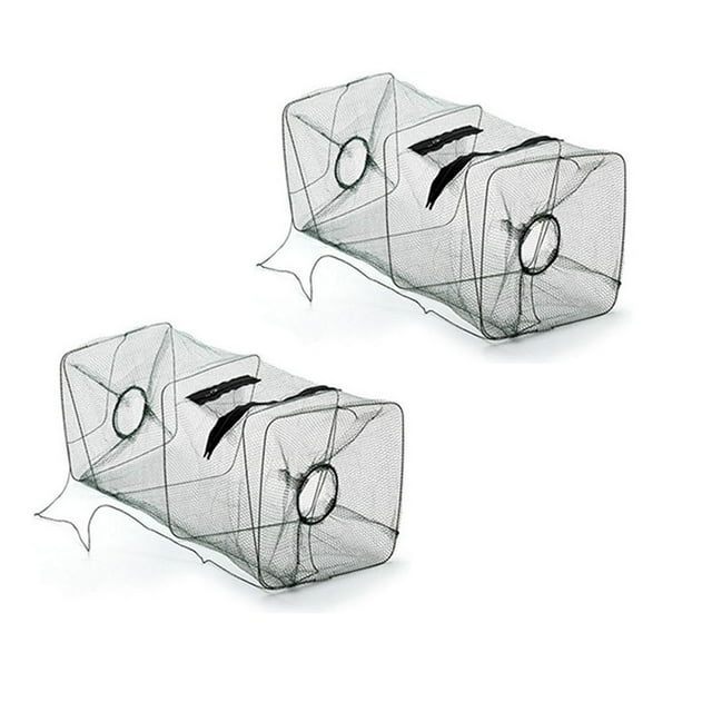 Walmart 2 Pack Foldable Fishing Net and Minnow Trap for Crab and ...