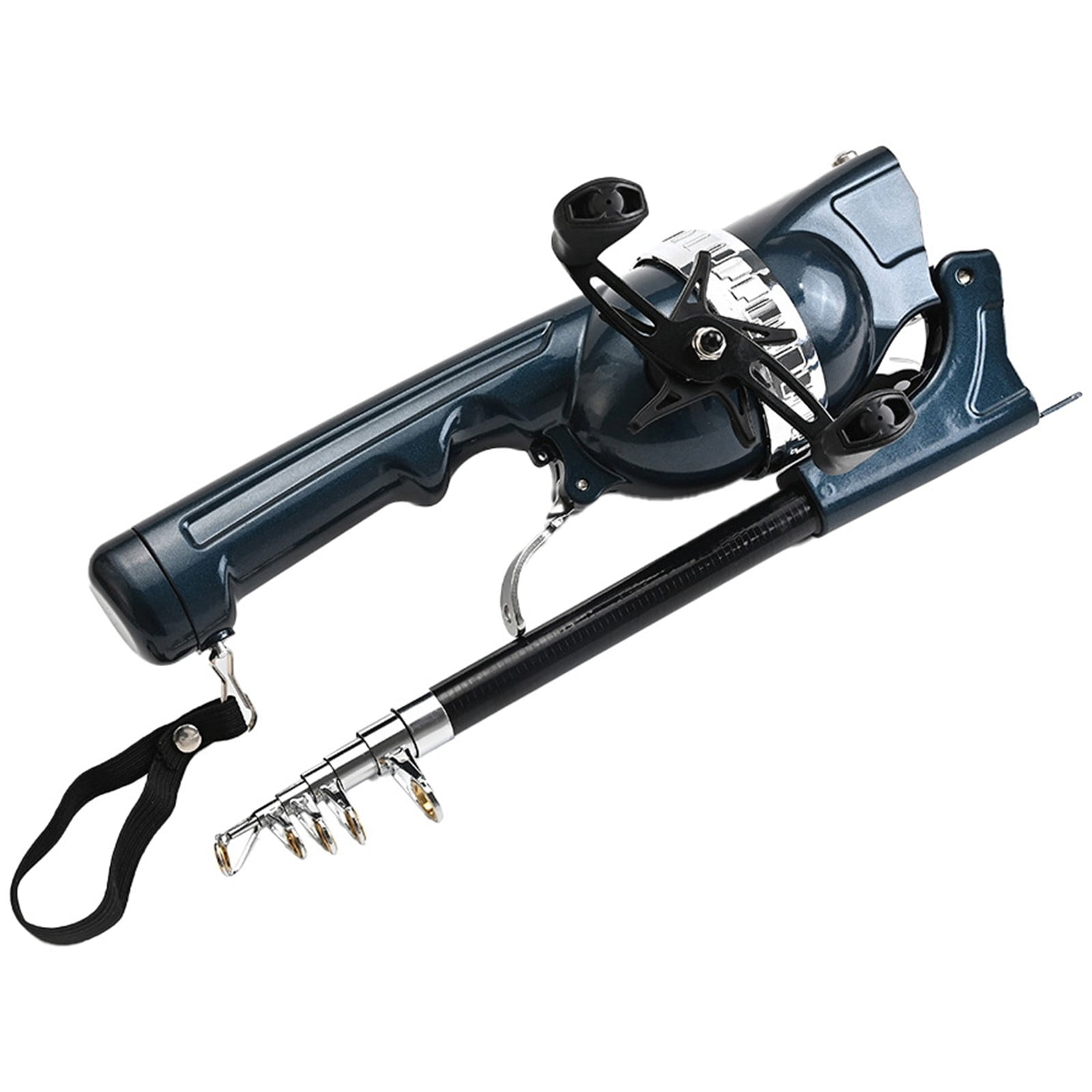 Foldable Fishing Rod with Reel - Portable Design, Metal Trigger, Titanium Rings - for ...