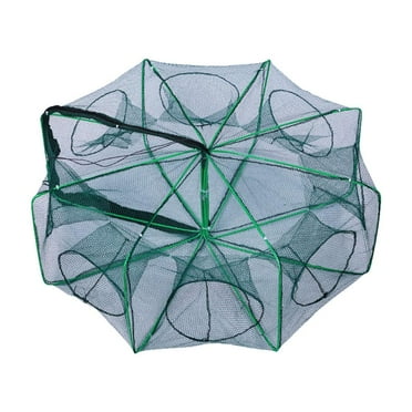 ZZZL Automatic Fishing Net, Fishing Bait Foldable Net Shrimp Baits Cast Mesh Trap Shrimp Cage ...