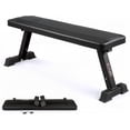 Foldable Flat Weight Bench | Folding Workout Bench with Frame, Thick ...