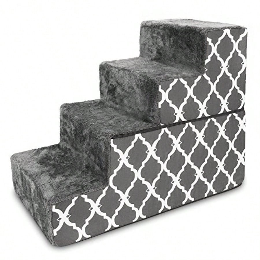 Foldable Foam Pet Steps for Small Dogs and Cats Portable Ramp Stairs ...