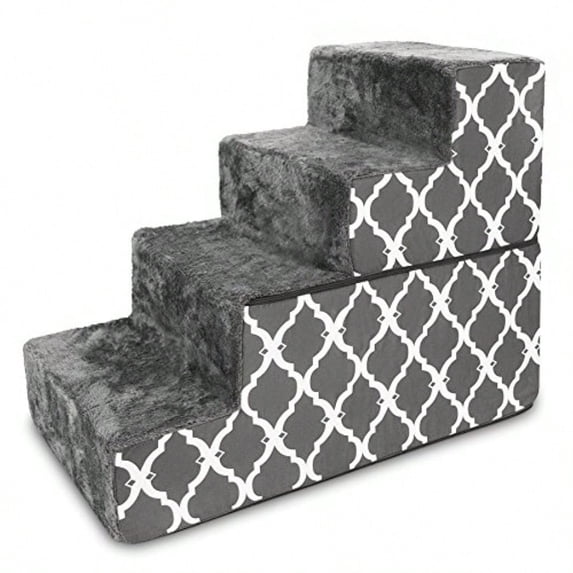 Foldable Foam Pet Steps for Small Dogs and Cats Portable Ramp Stairs ...