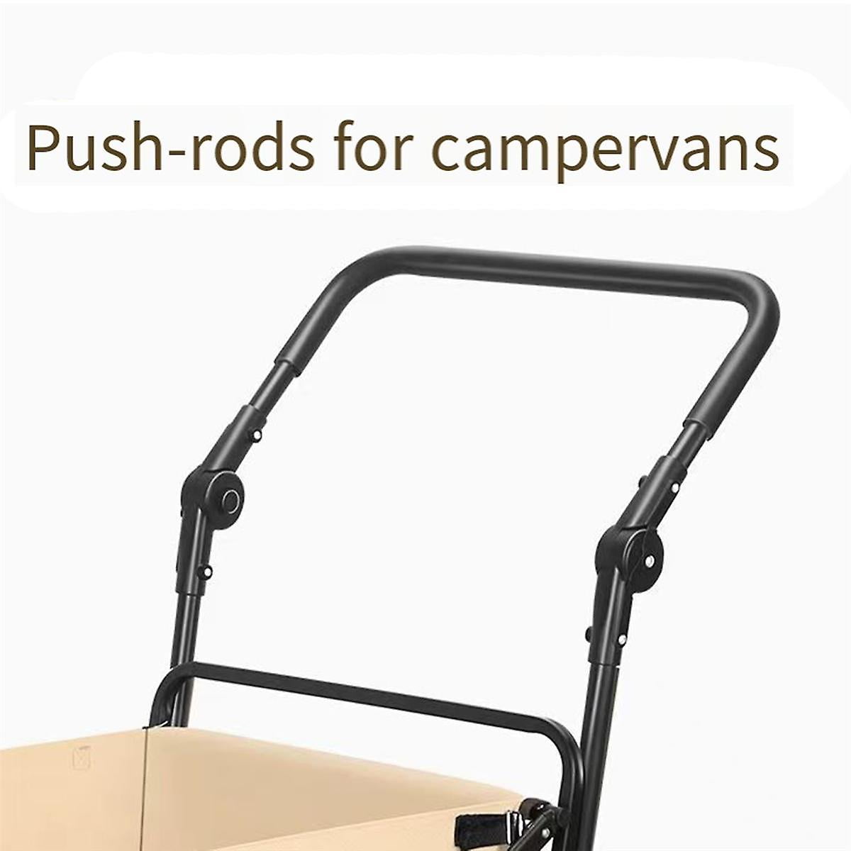 Foldable Folding Cart Push Handle Extendable Cart Trolley Handle ...