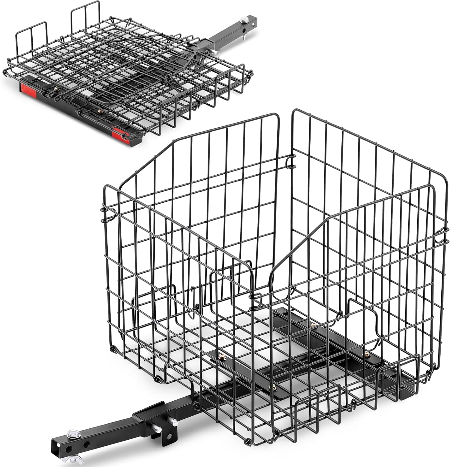 Foldable Folding Scooter Rear Basket Metal Mobility Scooter Rear Basket ...