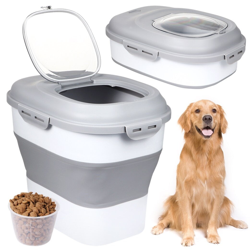 Foldable Food Storage Container, Foldable Animal Food Container with ...