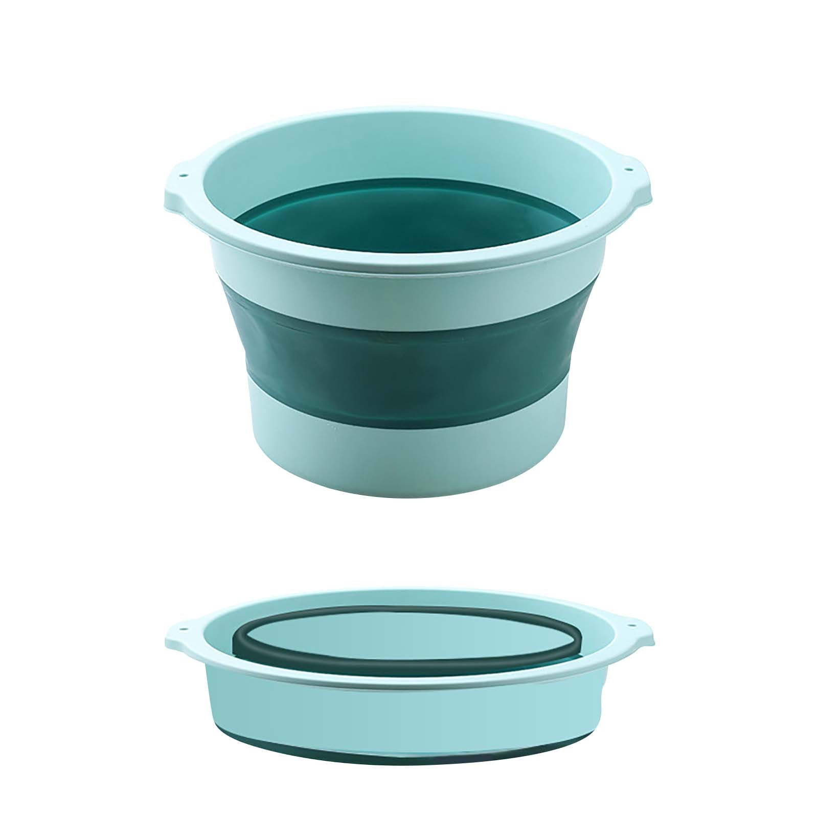 Foldable Foot Soaking Basin | Portable Plastic Wash Basin with Massage ...