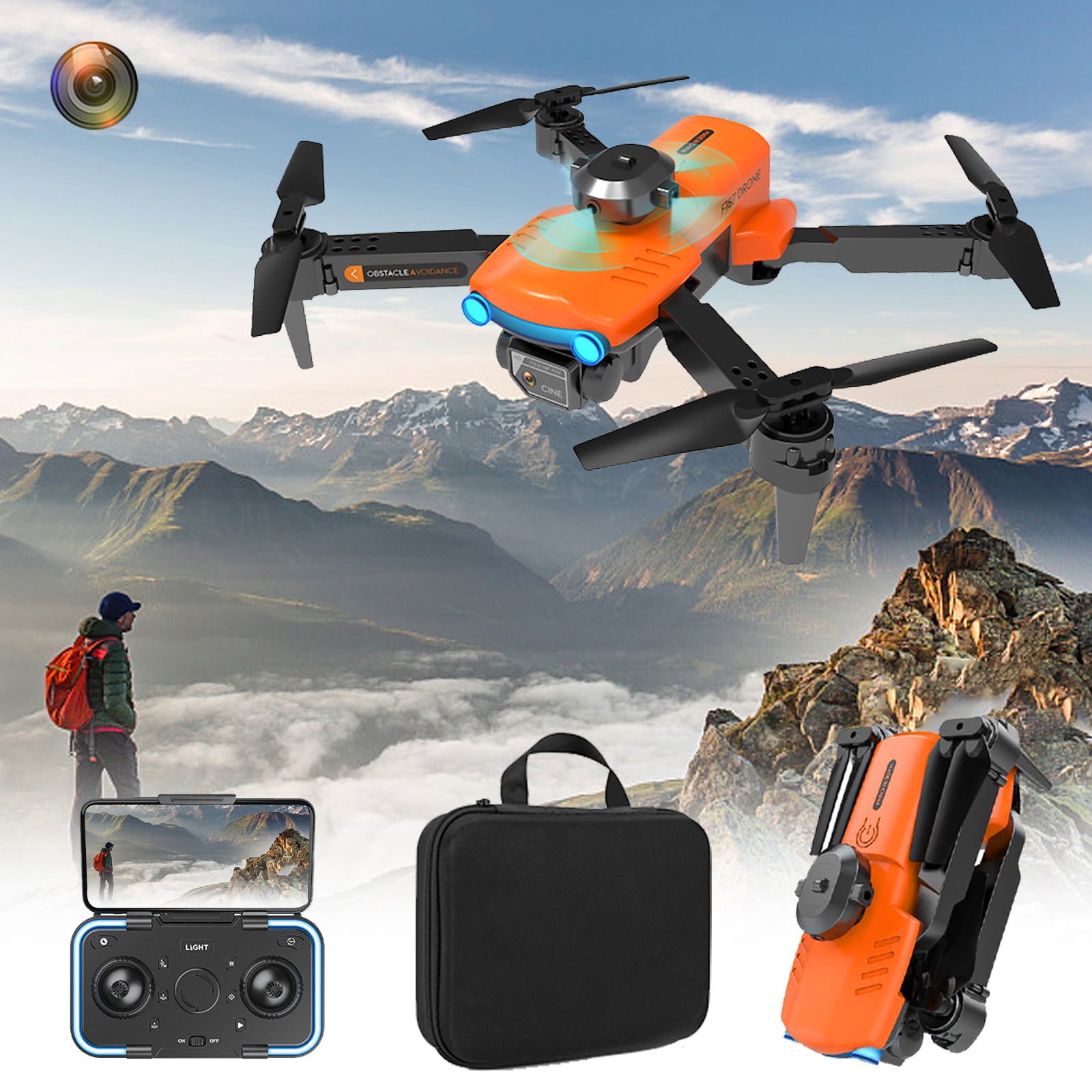 Foldable Fpv Drone with 1080P Wifi Camera for Adults and Kids; Gesture ...