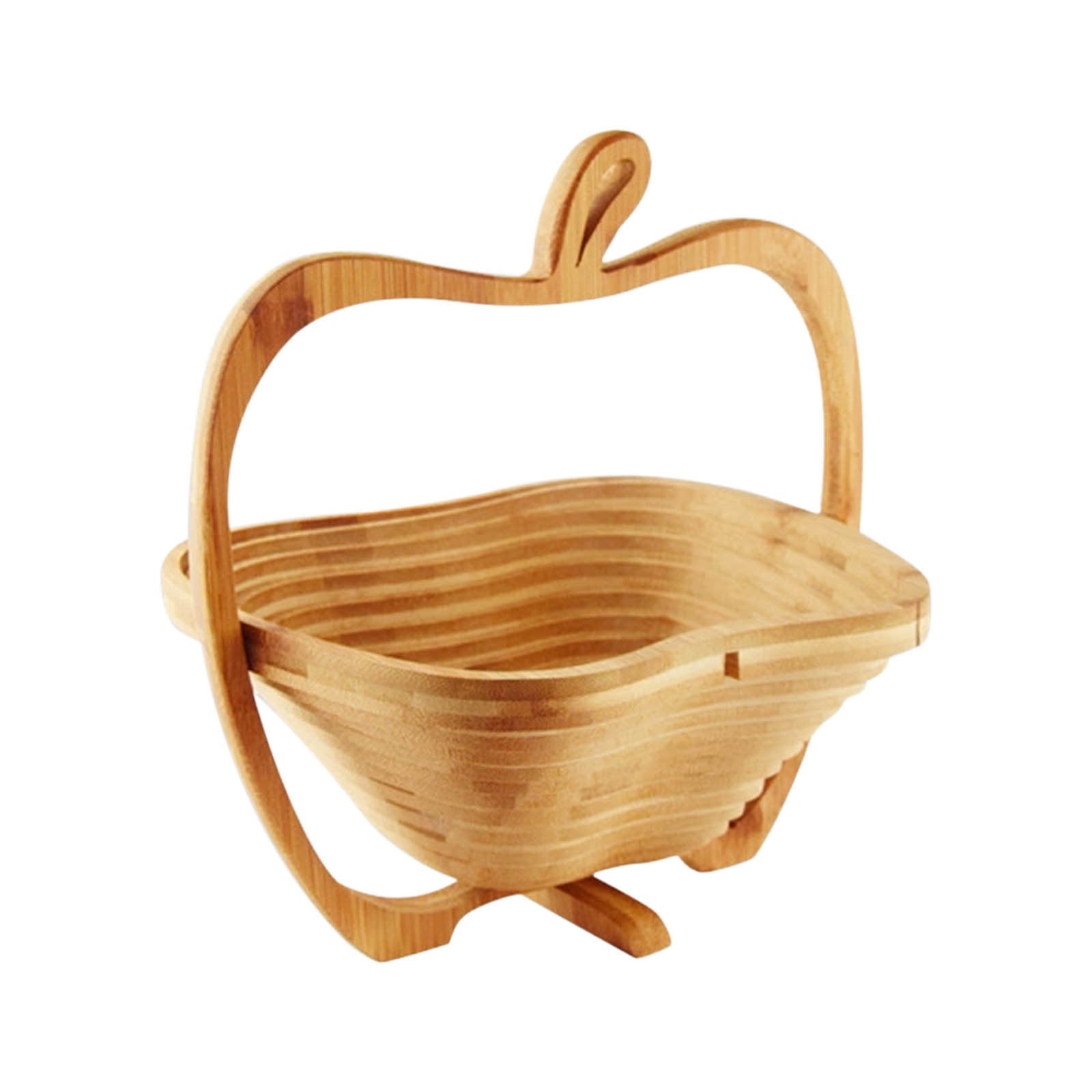 Foldable Fruit Basket with Handle - Rotating Base & Space-Saving Design ...