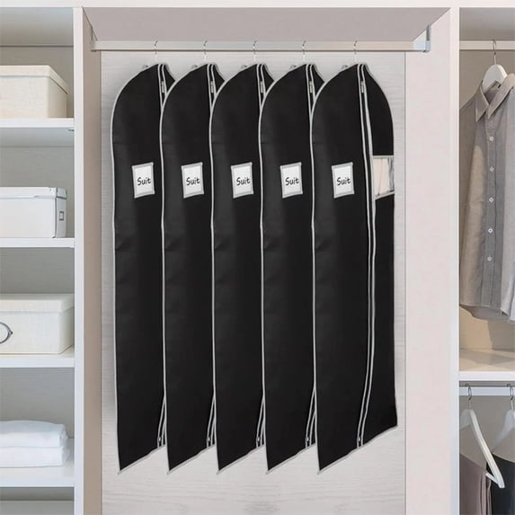 Foldable Garment Storage Bag - Suit Bag with Two Transparent Windows ...