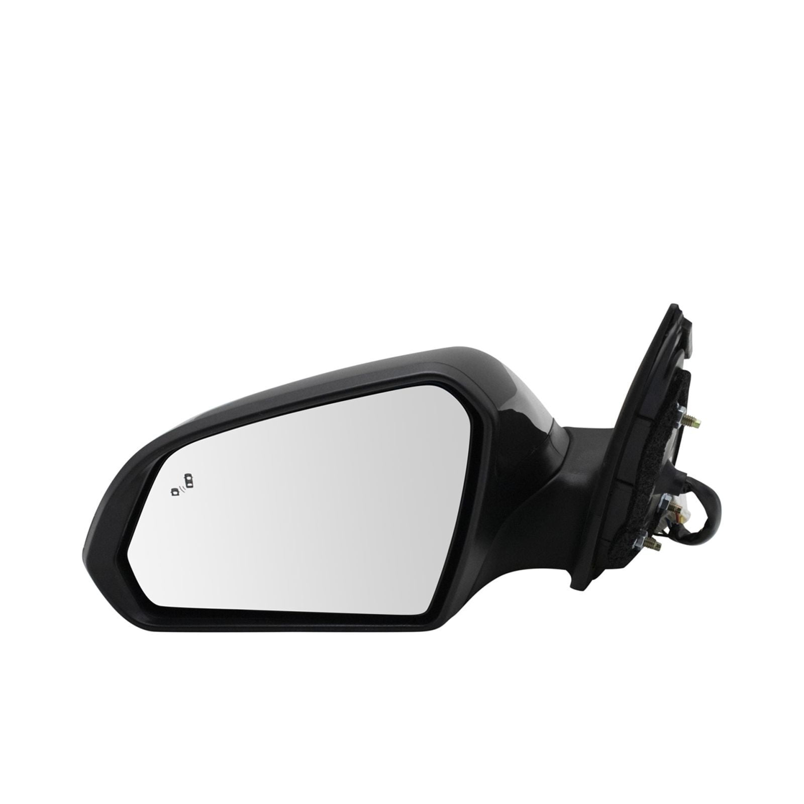 Foldable Gloss Black Mirror with Blind Spot Indicator for 15-17 for ...