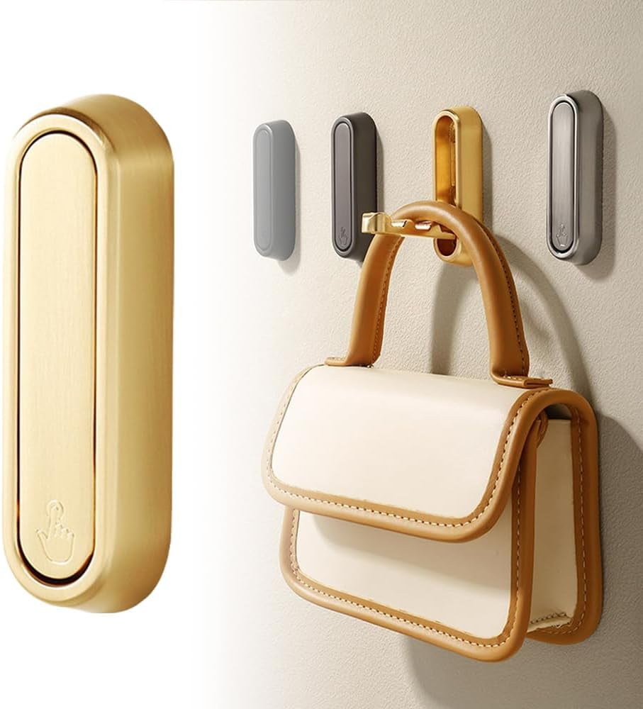 Foldable Gold Wall Hooks, Folding Wall Hook, 2025 New Flip Down Hook ...