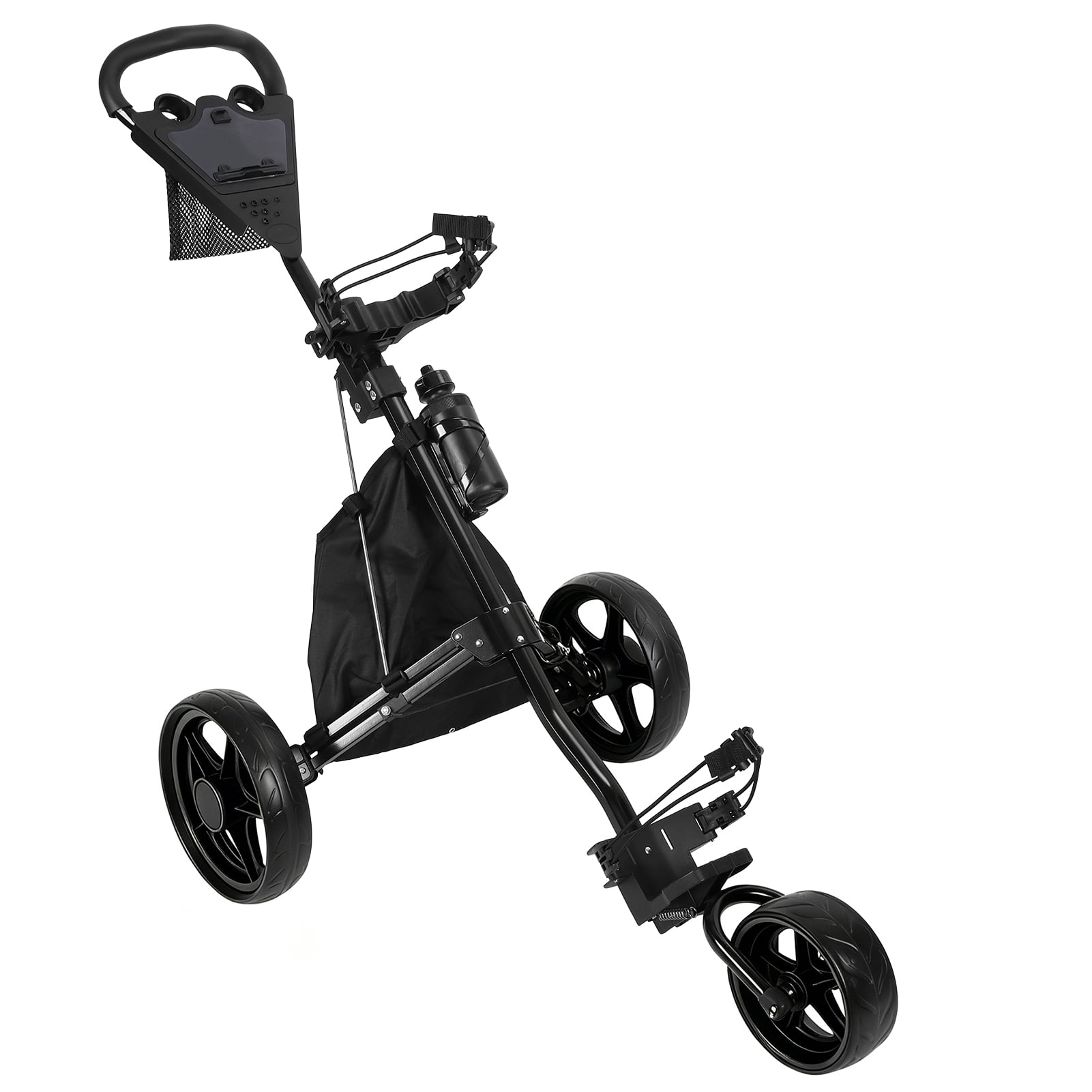 Foldable Golf Bag Cart with Ball Loading Aperture,Scorecard Board,Water ...