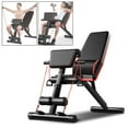 Foldable Gym Exercise Adjustable Weight Bench Incline Decline Full Body ...