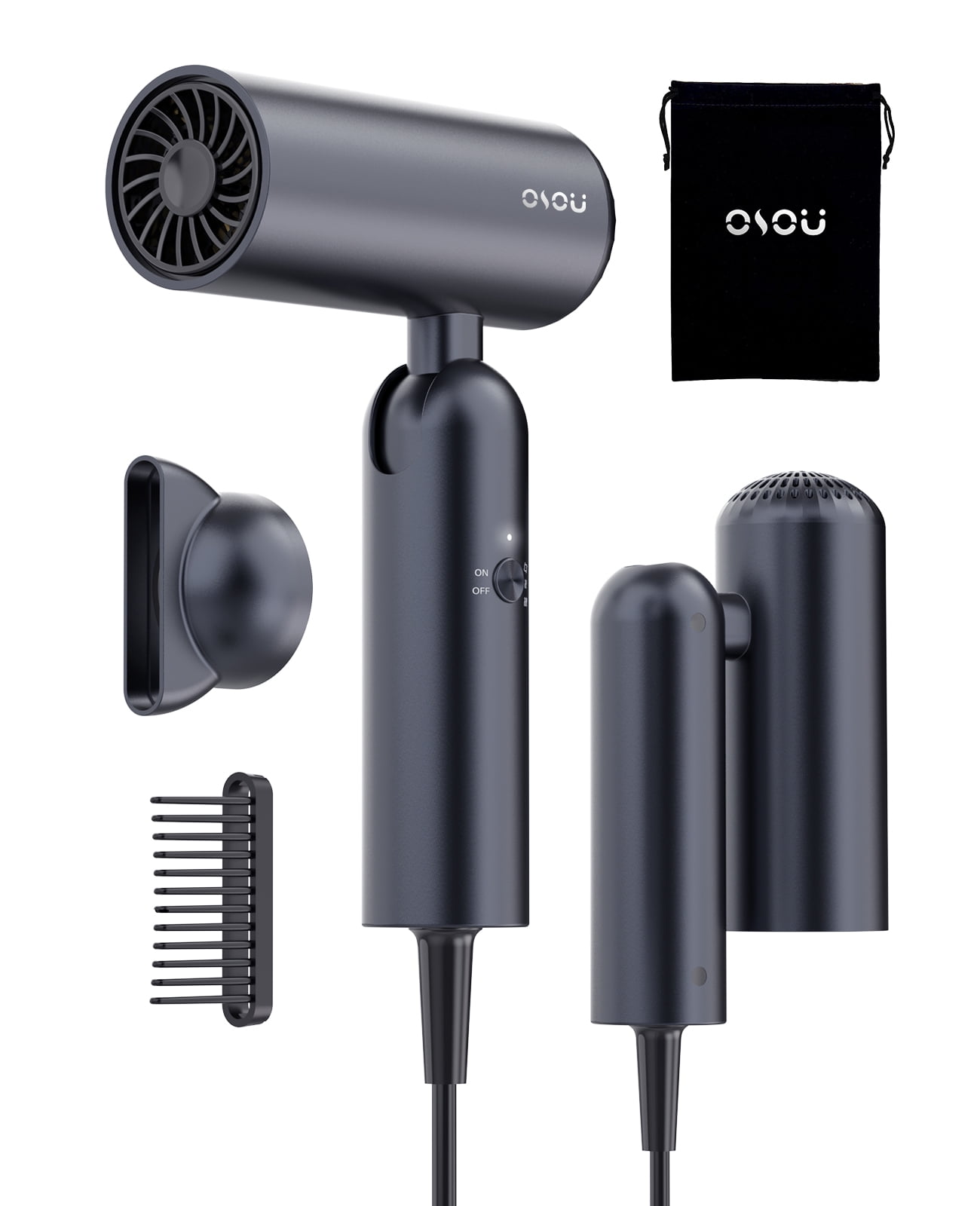 Foldable Hair Dryer with Auto-Sense Global Voltage, High Speed ...