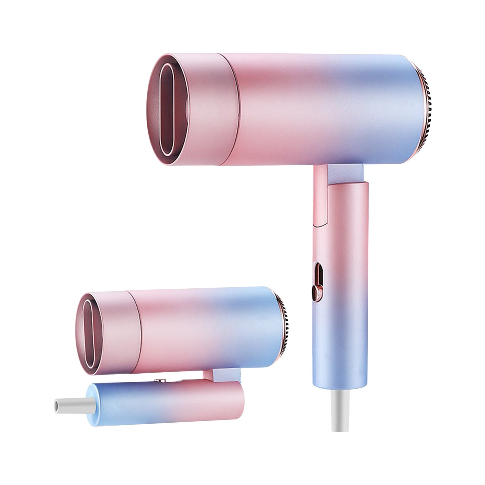 Foldable Hair Dryer Powerful Ionic Blow Dryer for Fast Drying Travel ...