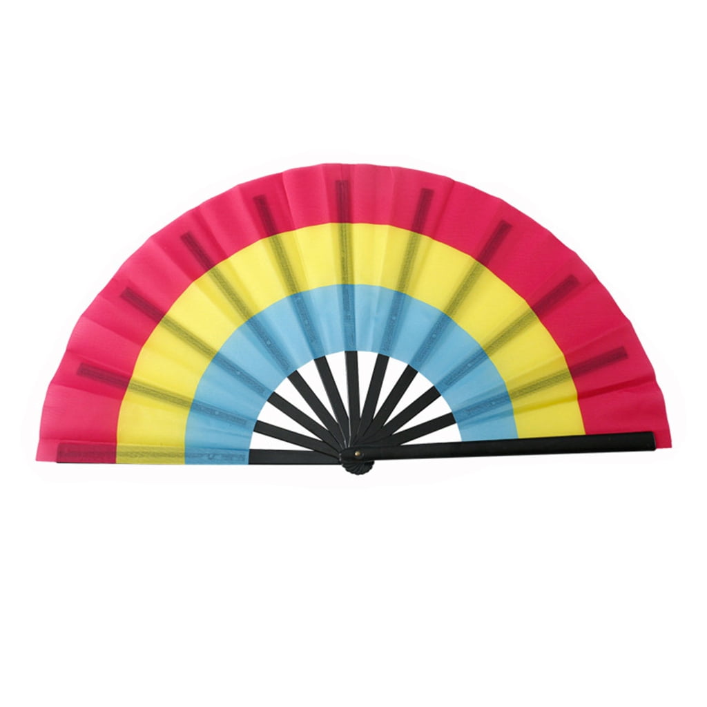 Foldable Hand Fans Dance Decorations Hand Fans Rainbows for Summer ...