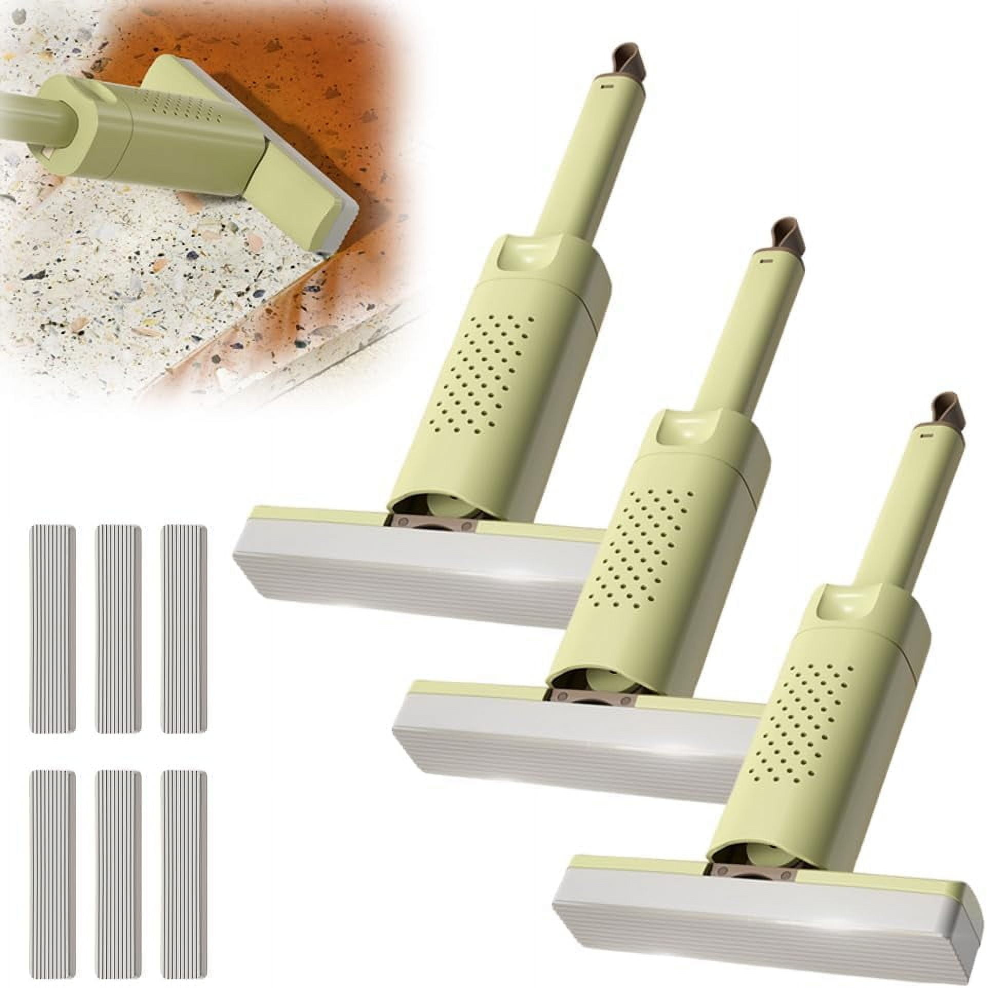 Foldable Hand-Washable Mini Mop, Portable Self-Wringing Small Mop, Self ...