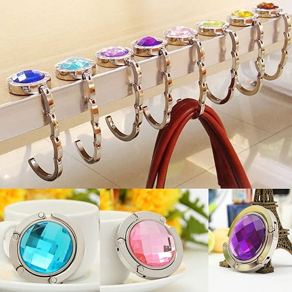 Foldable Handbag Purse Hanger Convenient Table Hook Hang Round ...