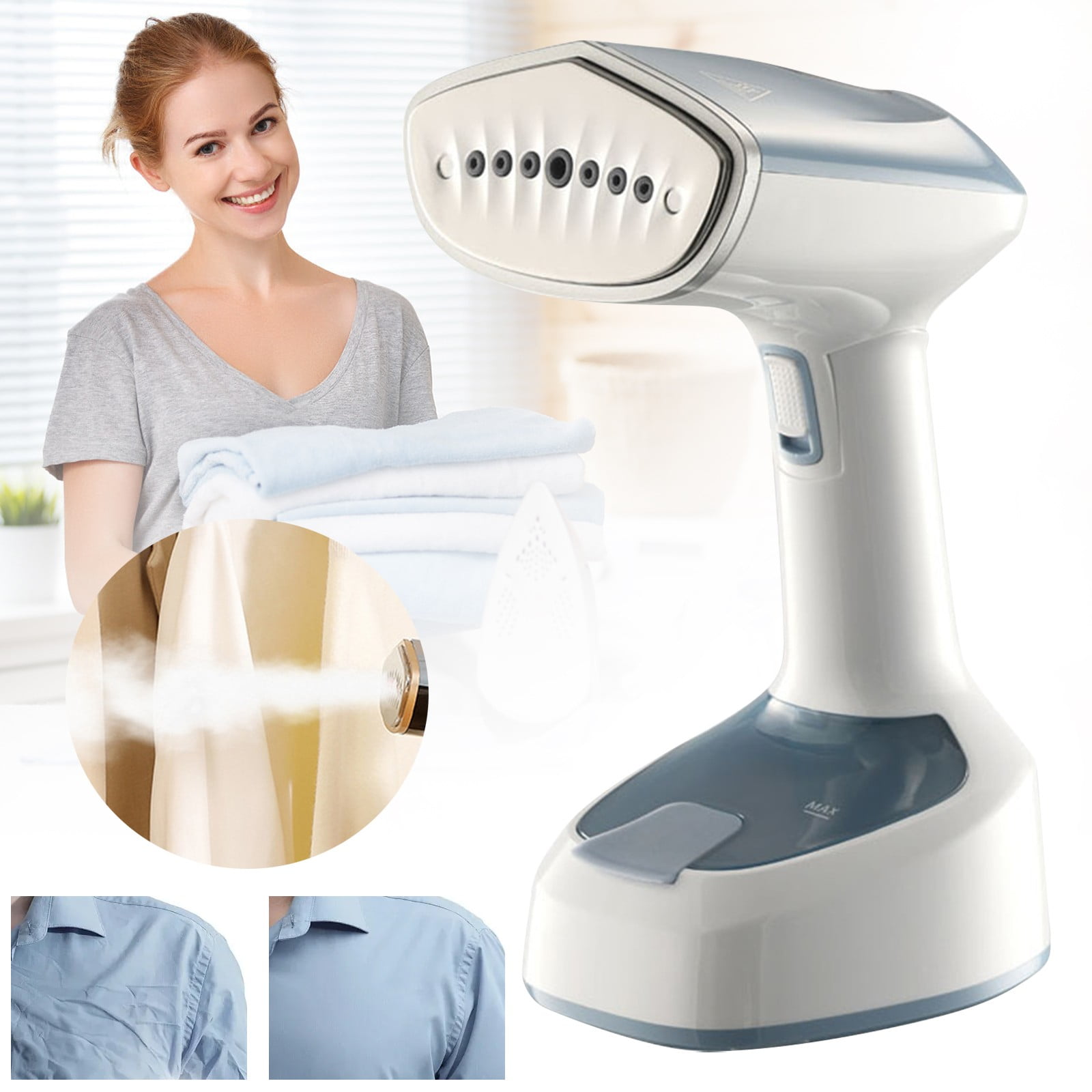 Foldable Handheld Steamer Portable Garment Steamer With Large Water ...