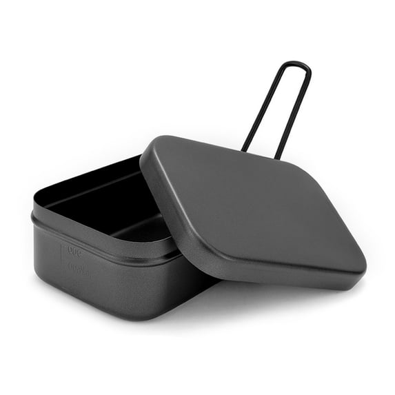 Foldable Handles Lunch Box Aluminium Lunchbox Portable Box Camping ...