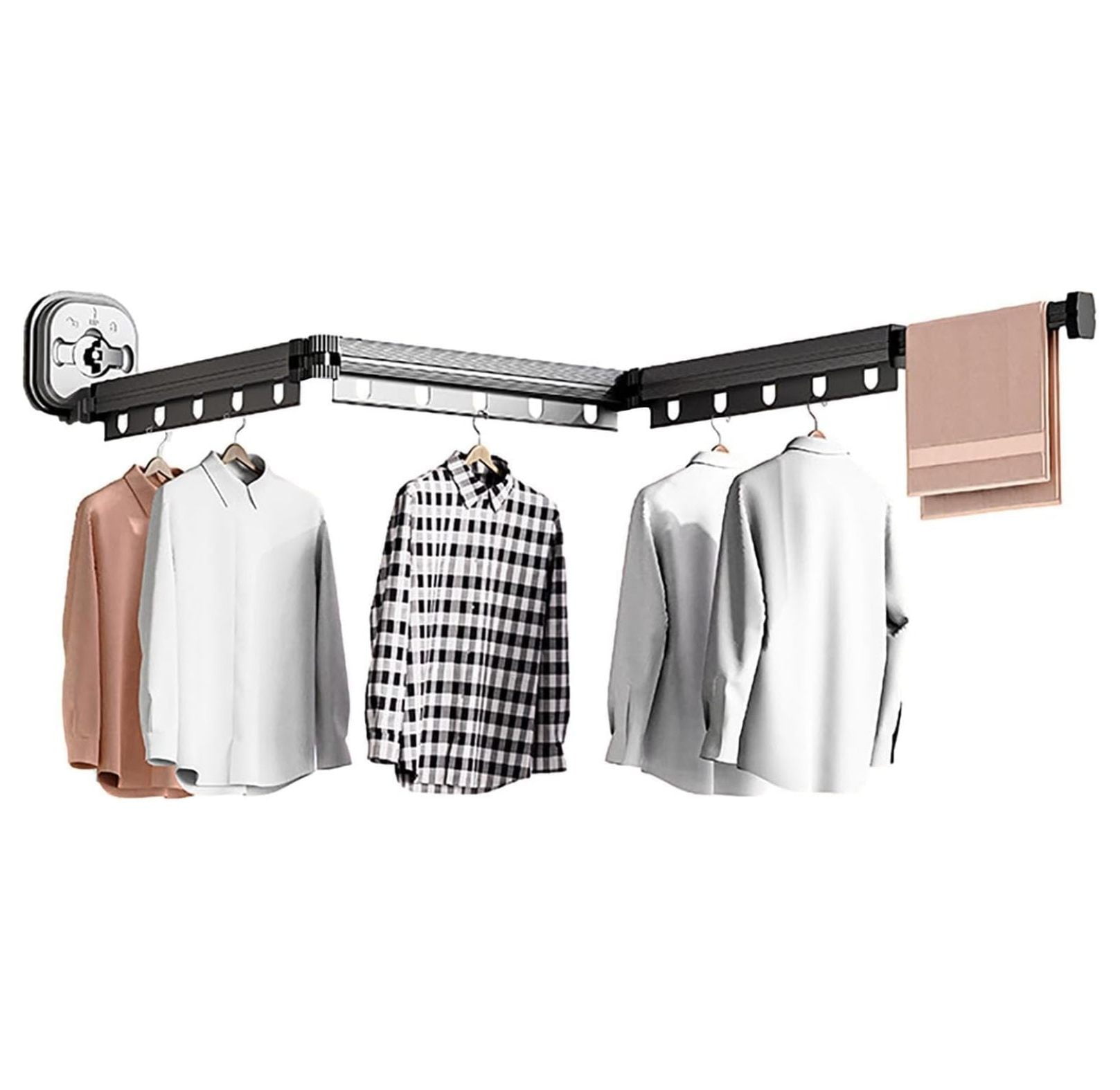 Foldable Hanger Rack, Retractable Clothes Drying Rack, Telescopic ...
