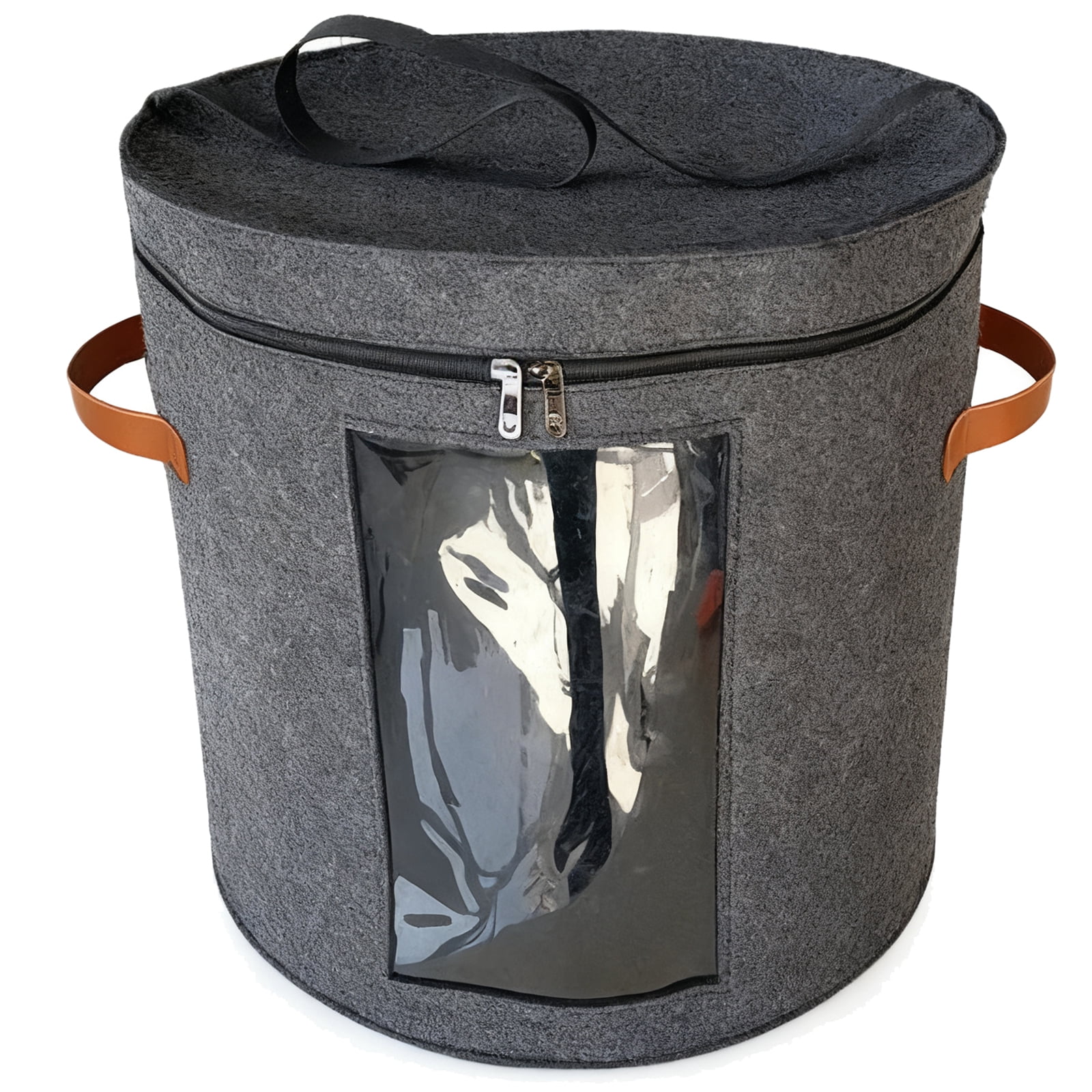 Foldable Hat Storage Box, 18.9 x 16.5 in Felt Cowboy Hat Organizer ...