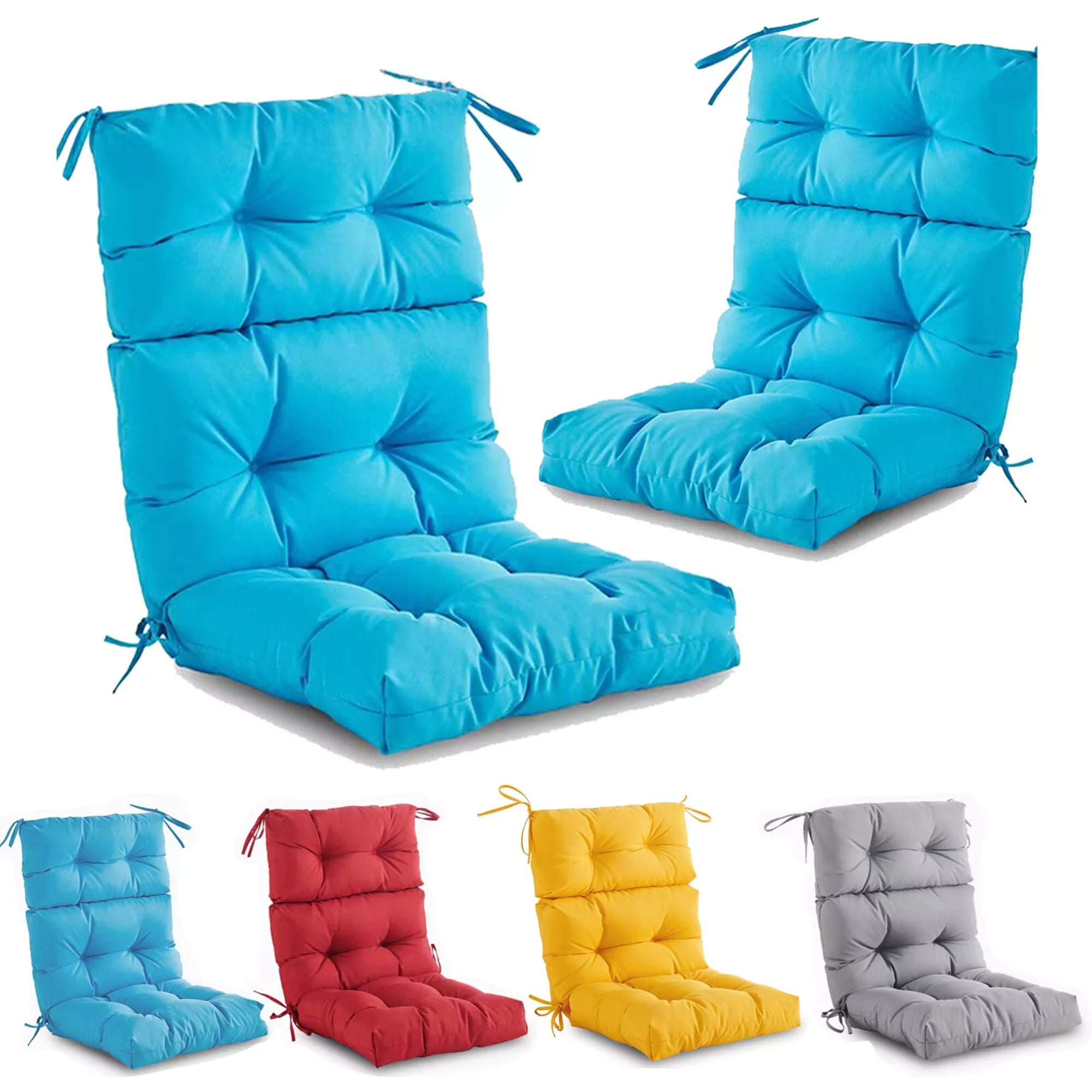 Foldable High Back Patio Chair Cushion Seat Back Rocking Chair Cushions ...