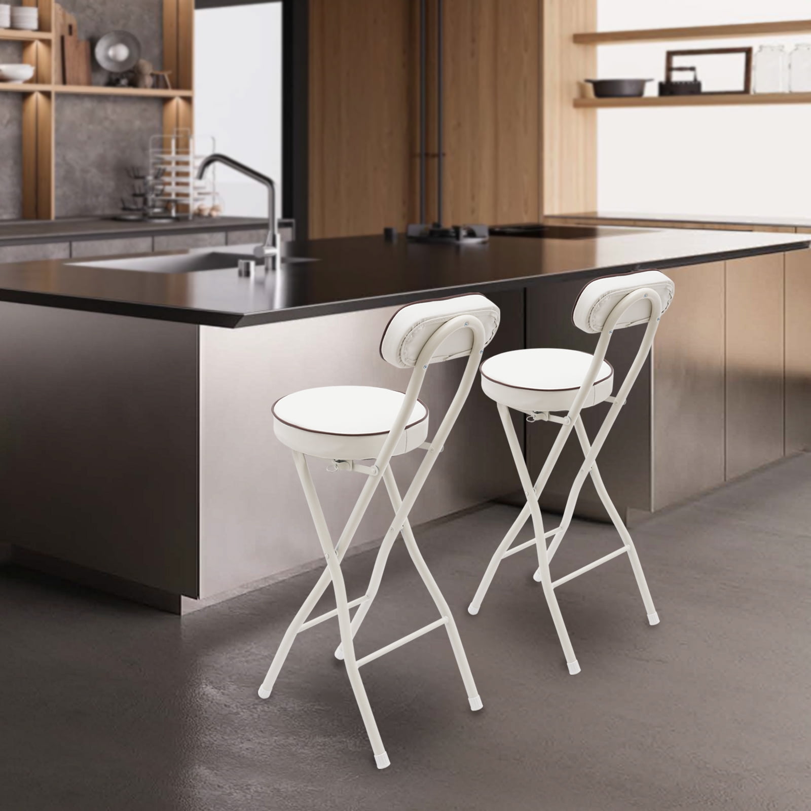 Foldable High Chair Set of 2 - Comfortable & Portable Chairs for Dining ...