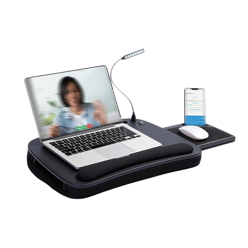 Foldable Home Working Office Workstation, Multi Tasking Memory Foam Lap ...