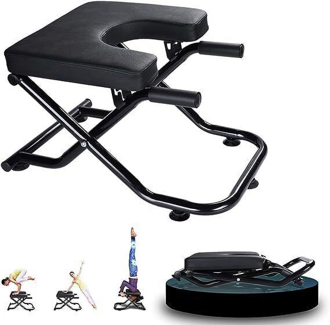 Foldable Home Yoga Headstand Chair Bench Stand Inversion Stool Fitness ...