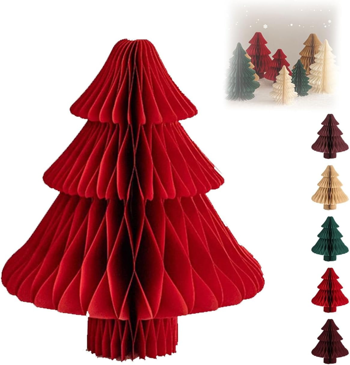 Foldable Honeycomb Paper Christmas Trees, Honeycomb Christmas Tree ...