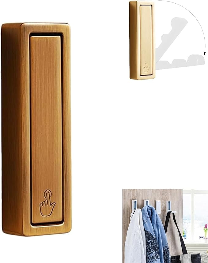 Foldable Hooks Wall Mount, Hideaway Bathroom Wall Hook, Retractable ...