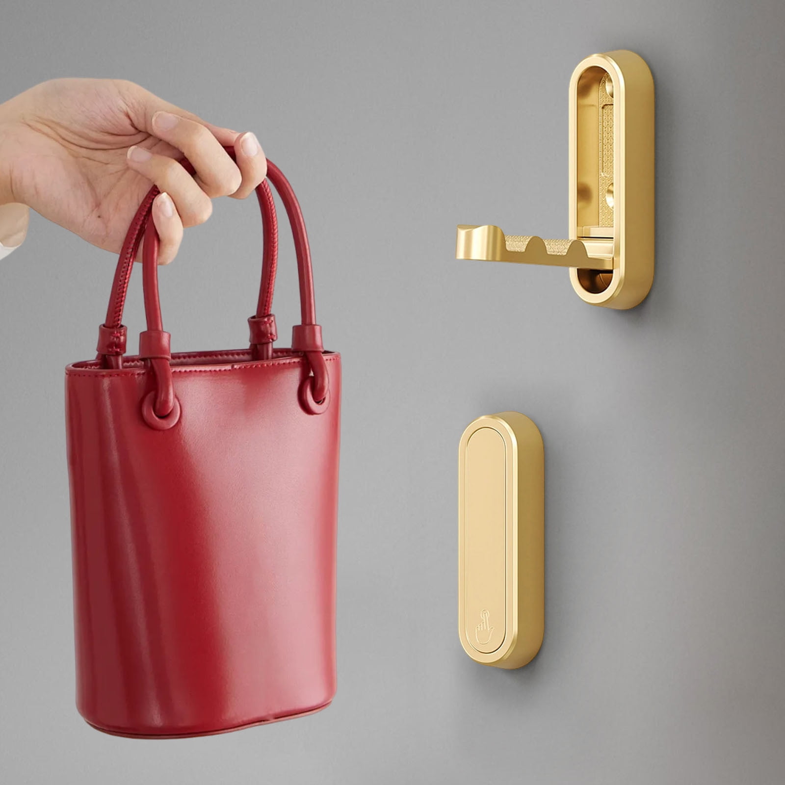 Foldable Hooks Wall Mount, Zinc Alloy retractable wall hooks for ...