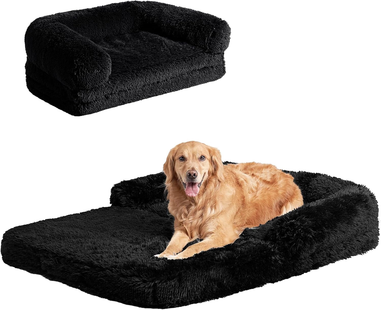 Foldable Human Dog Bed, Orthopedic Memory Foam Human Sized Dog Bed ...