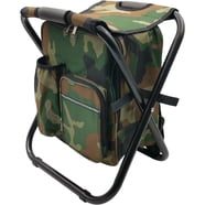 GVDV Portable Fishing Chair with Cooler & Backrest - For Camping ...