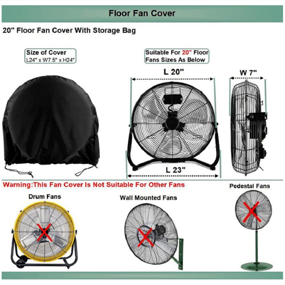 Foldable Industrial Electric Fan Cover Fan Cover Sun Protection Dust ...