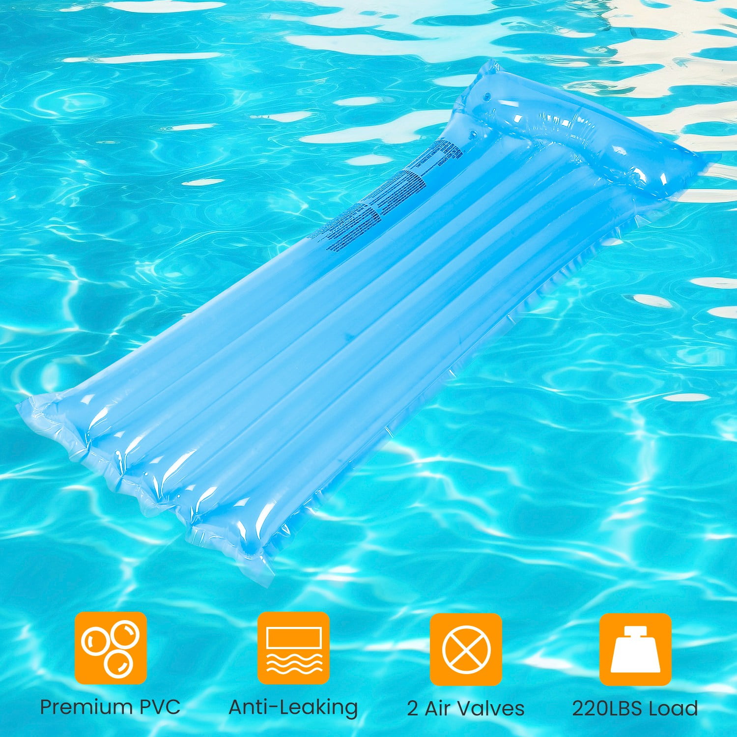 Foldable Inflatable Surf Air Mat,Swimming Pool Float Lounge Raft ...