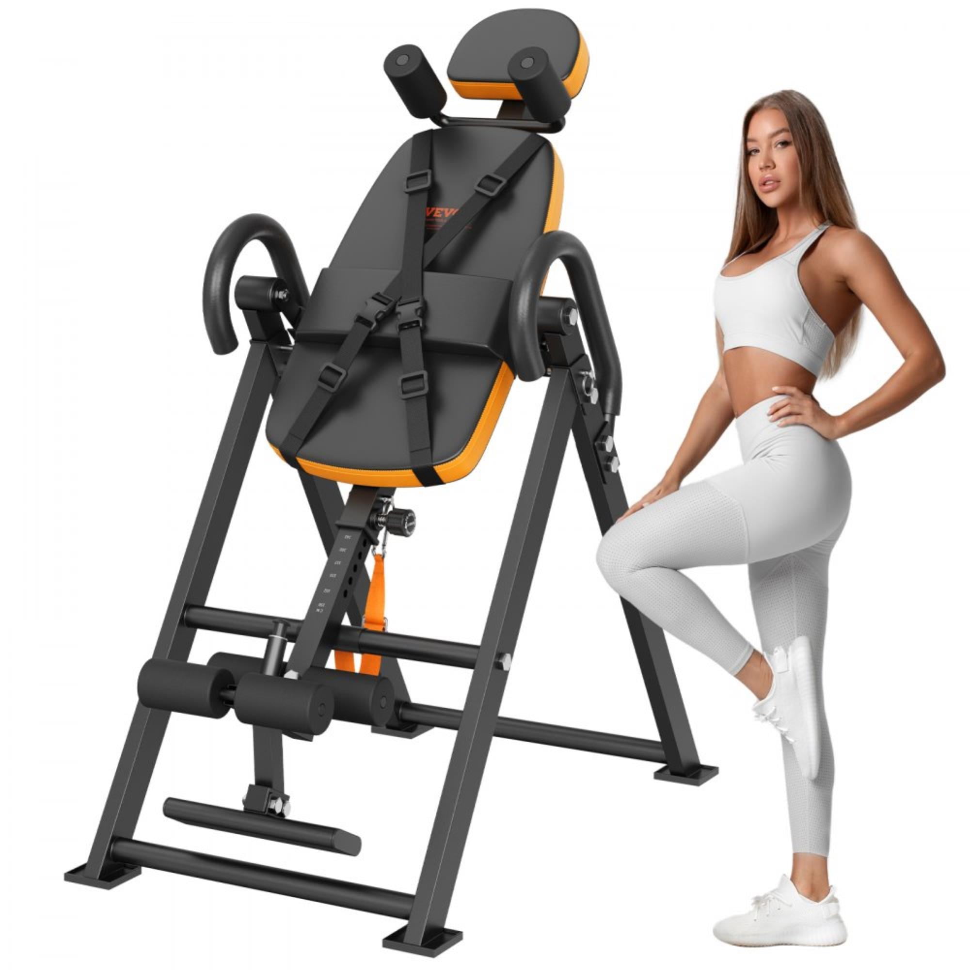 Foldable Inversion Table for Back Pain Relief, Strength Training & Hang ...