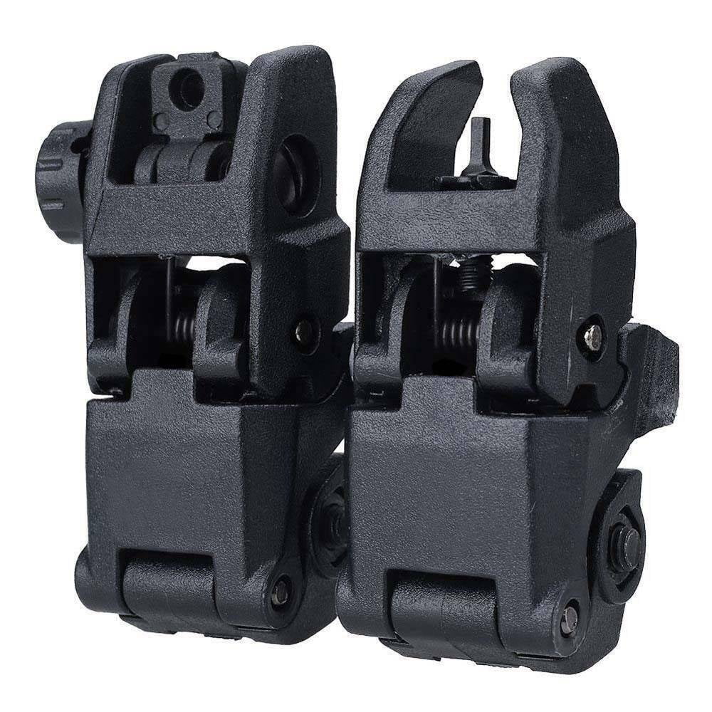 Foldable Iron Flip Up Front and Rear Sight Set Picatinny Rail - Walmart.com