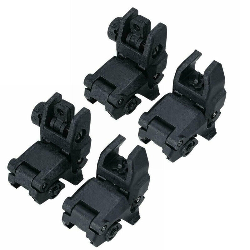 Foldable Iron Flip Up Front and Rear Sight Set Picatinny Rail - Walmart.com