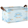 Foldable Iron Frame Open Home Storage Bins 16.9×11.4×10 Inch Waterproof ...