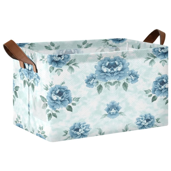 Foldable Iron Frame Open Home Storage Bins 16.9×11.4×10 Inch Waterproof ...